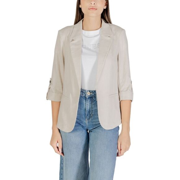 Only | Jackets & Coats | Only Relaxed Fit 34 Sleeve Blazer Women Beige ...